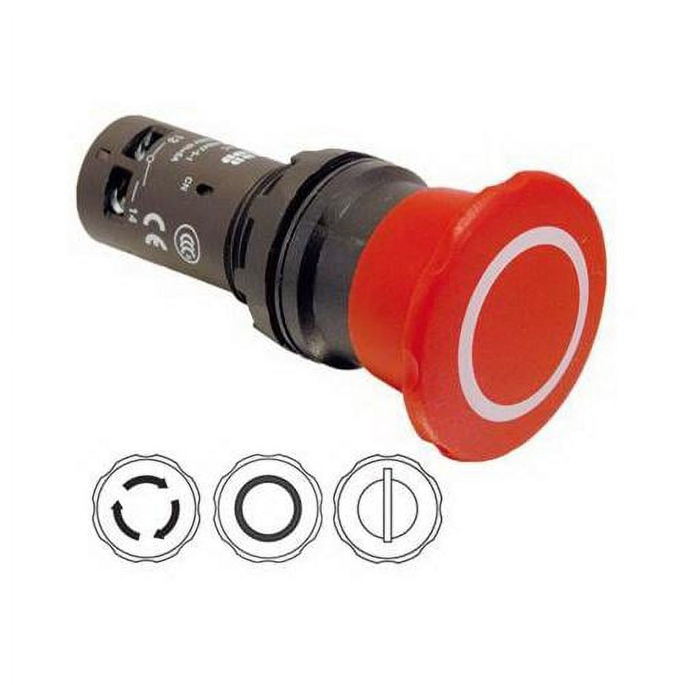 Non-Illuminated 22 mm Emergency Stop Compact Push Button Red - Walmart.com
