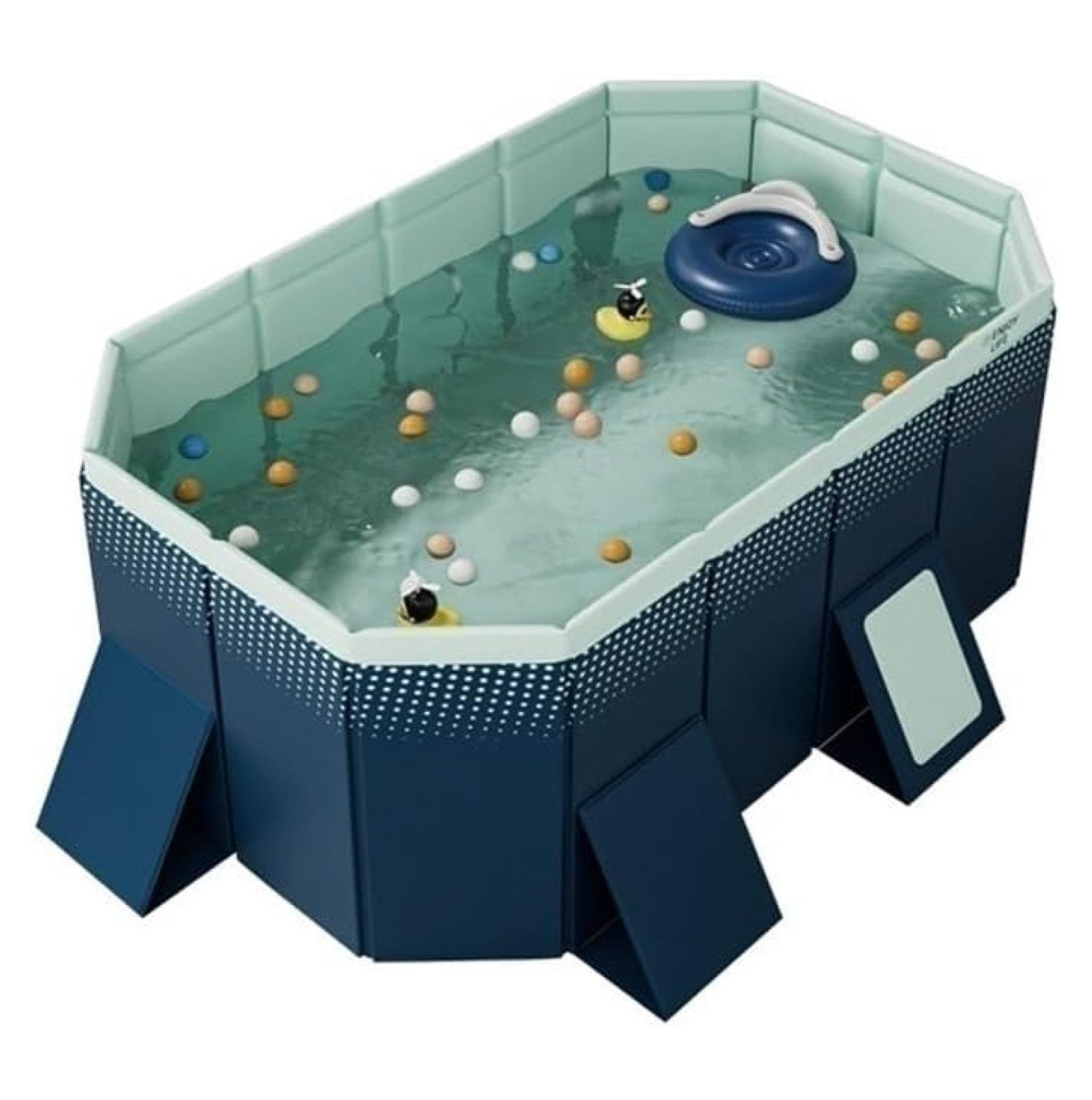 Non-Inflatable Outdoor Swimming Pool, Foldable Pool, Hard Plastic Shell ...
