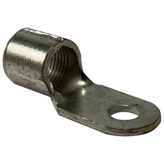 Non-Insulated 2 AWG Gauge Ring Connector 1/4" Stud Electrical Wire ...