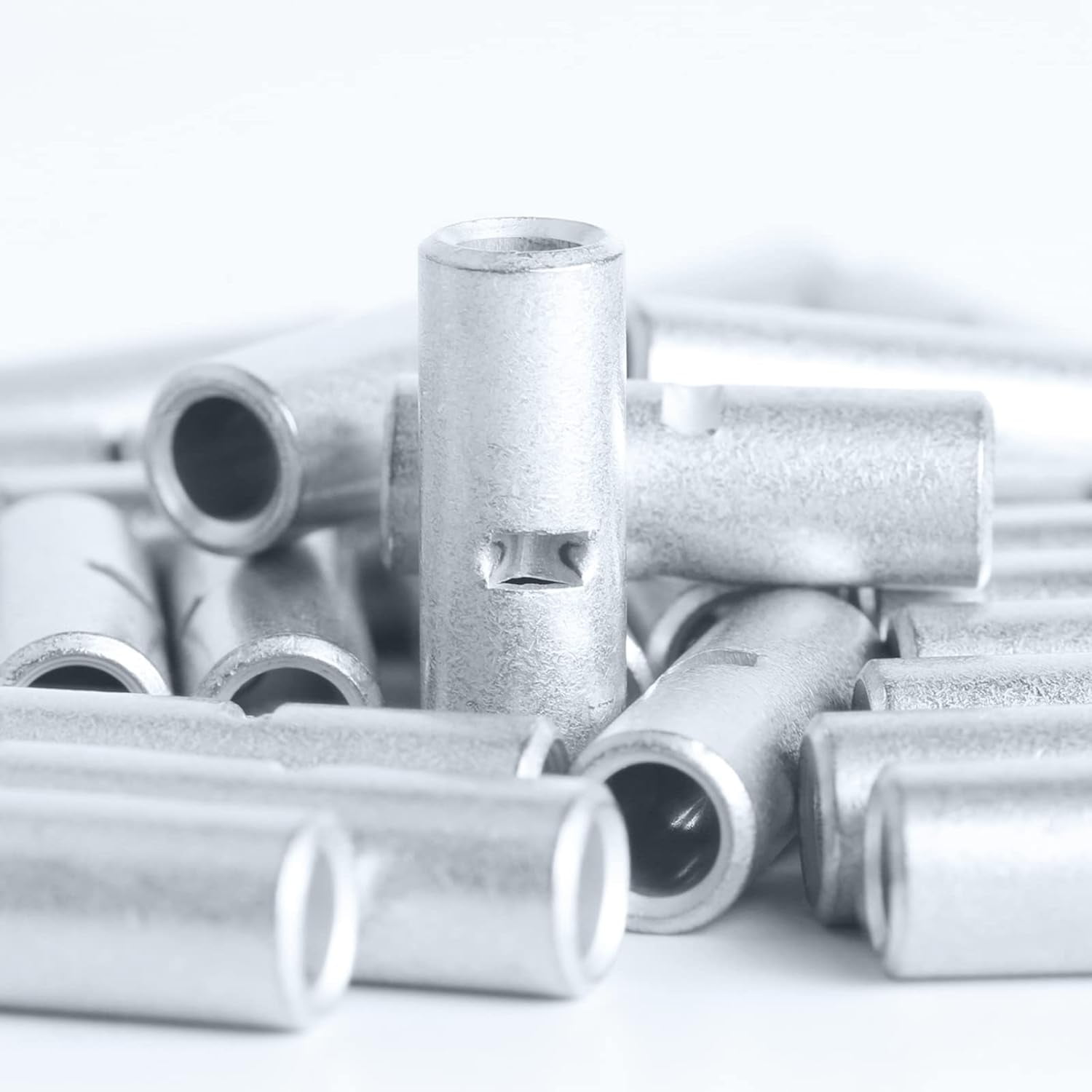 Non Insulated Butt Connectors 6 AWG, 10 pcs Electrical Seamless ...