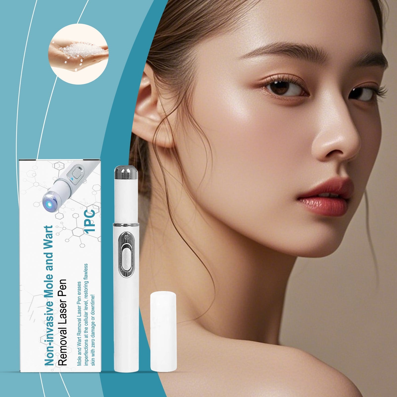 Non-Invasive Mo-le and Wa-rt_R-emoval Pen, Skin T-ag R-emoval Pen, Dark ...