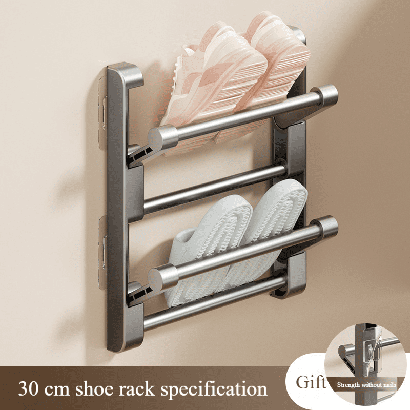 Non Perforated Bathroom Slipper Rack,Wall Mounted Shoe Rack,Multifunctional Shoe Shelf,shoemaker ...