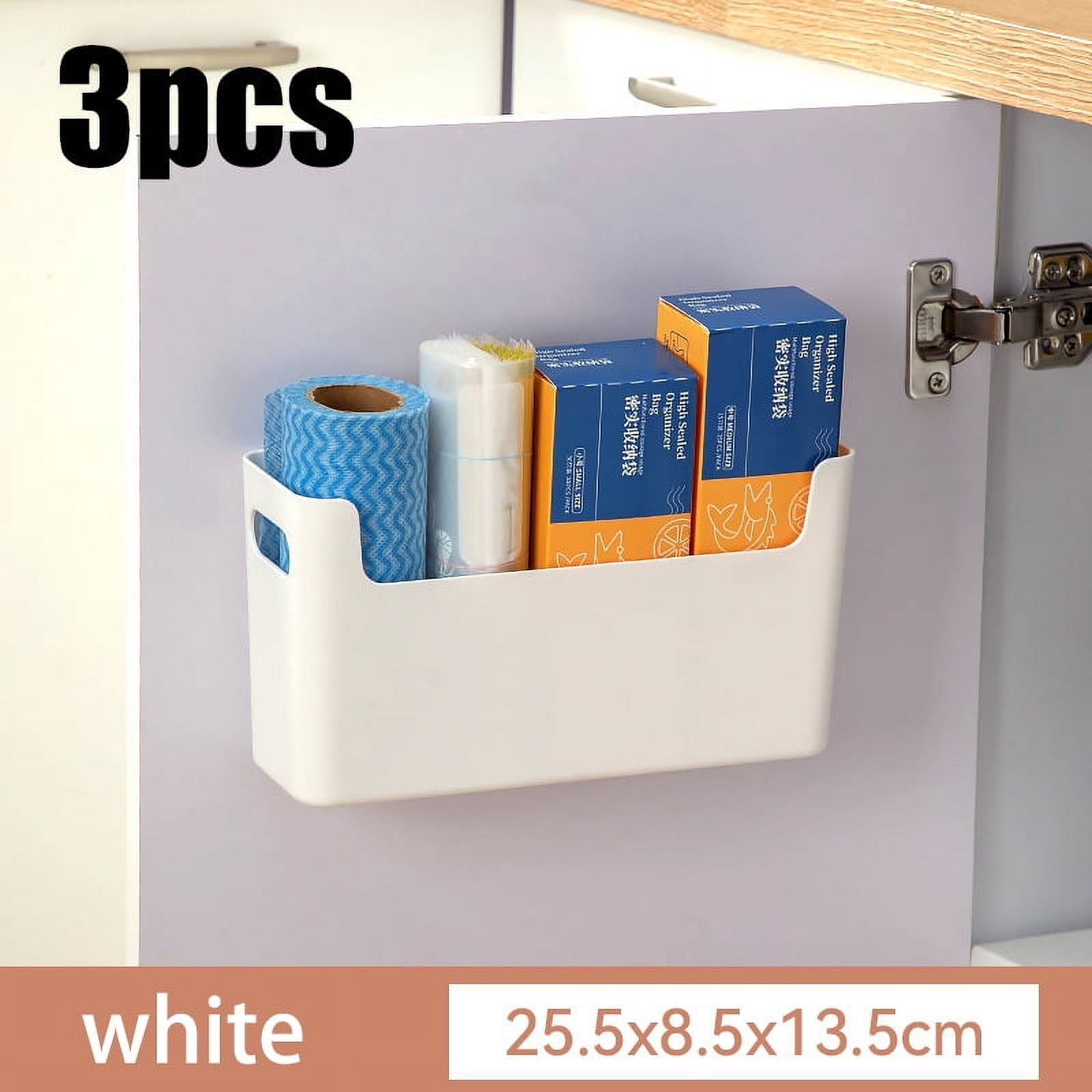 Non Perforated Cling Film Rack Inside Cabinet Wall Shelf Shelves Spice ...