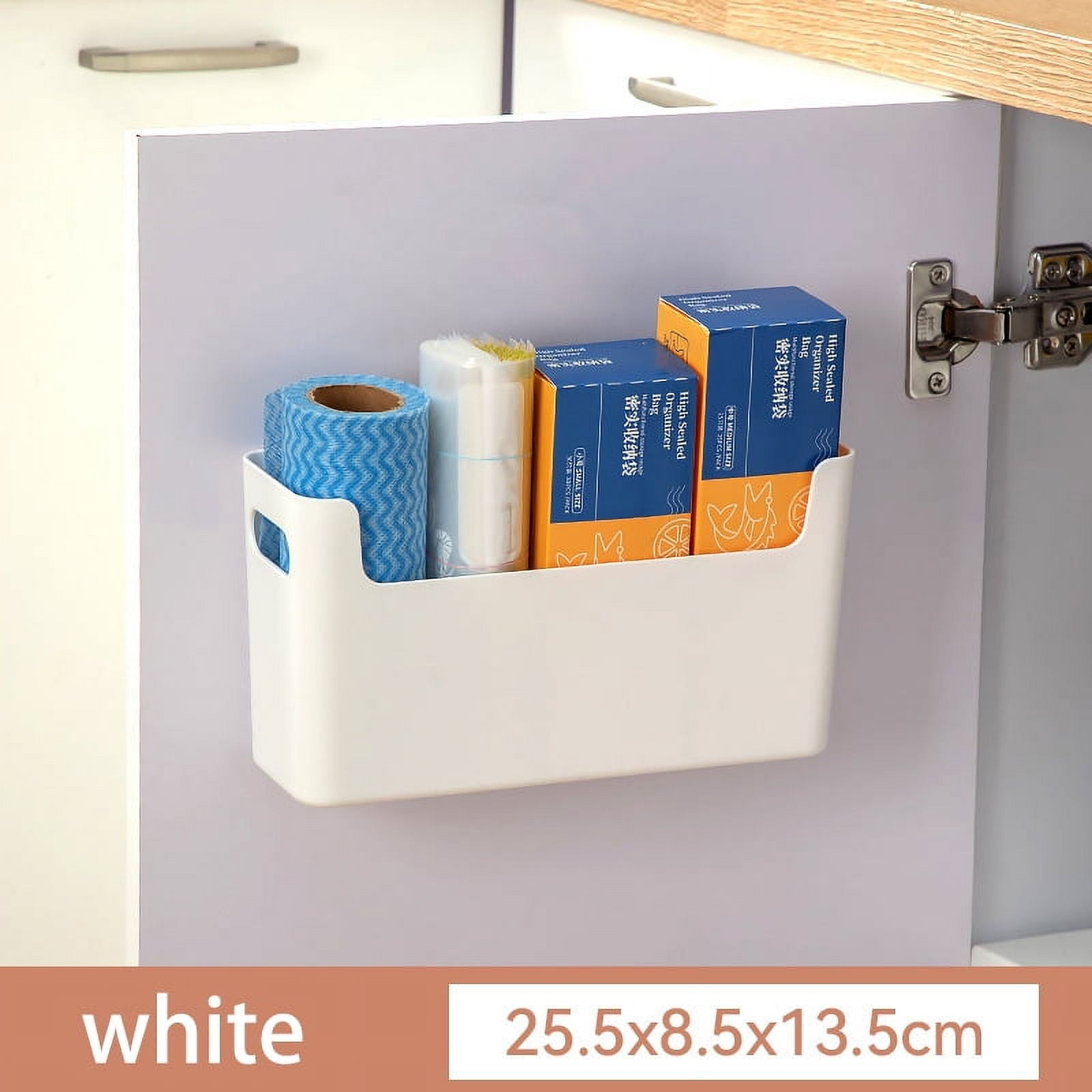 Non Perforated Cling Film Rack Inside Cabinet Wall Shelf Shelves Spice ...