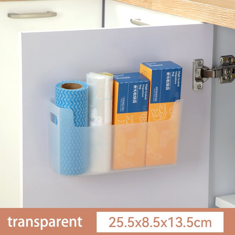 Non Perforated Cling Film Rack Inside Cabinet Wall Shelf Shelves Spice ...