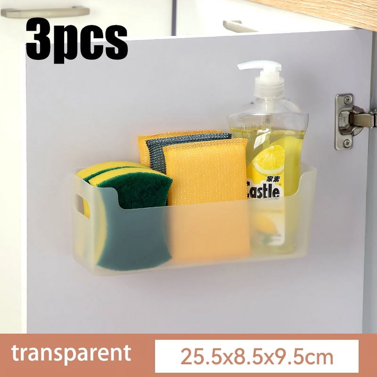 Non Perforated Cling Film Rack Inside Cabinet Wall Shelf Shelves Spice ...