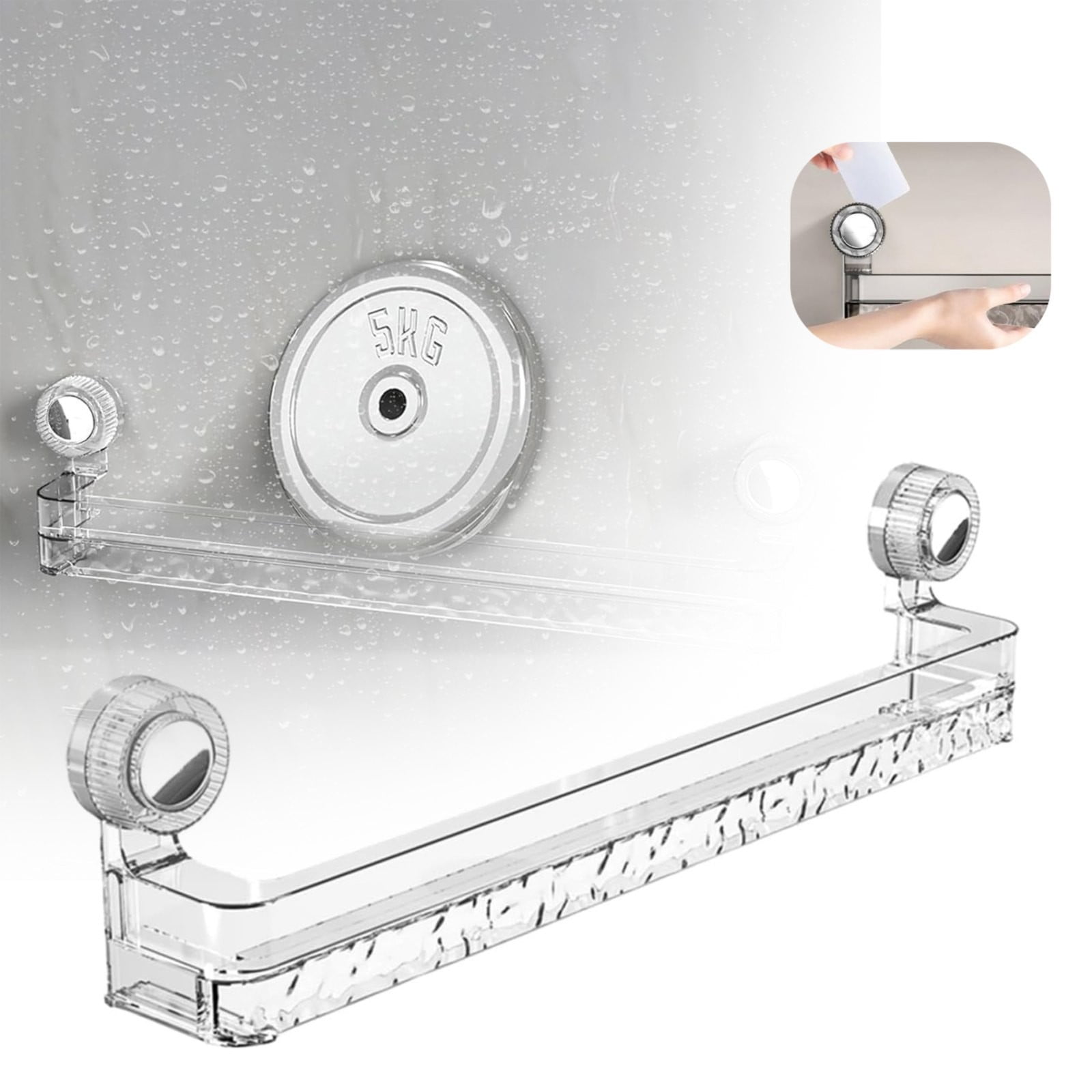Non Perforated Wall Mounted White,Storage Rack，White，Plastic - Walmart.com