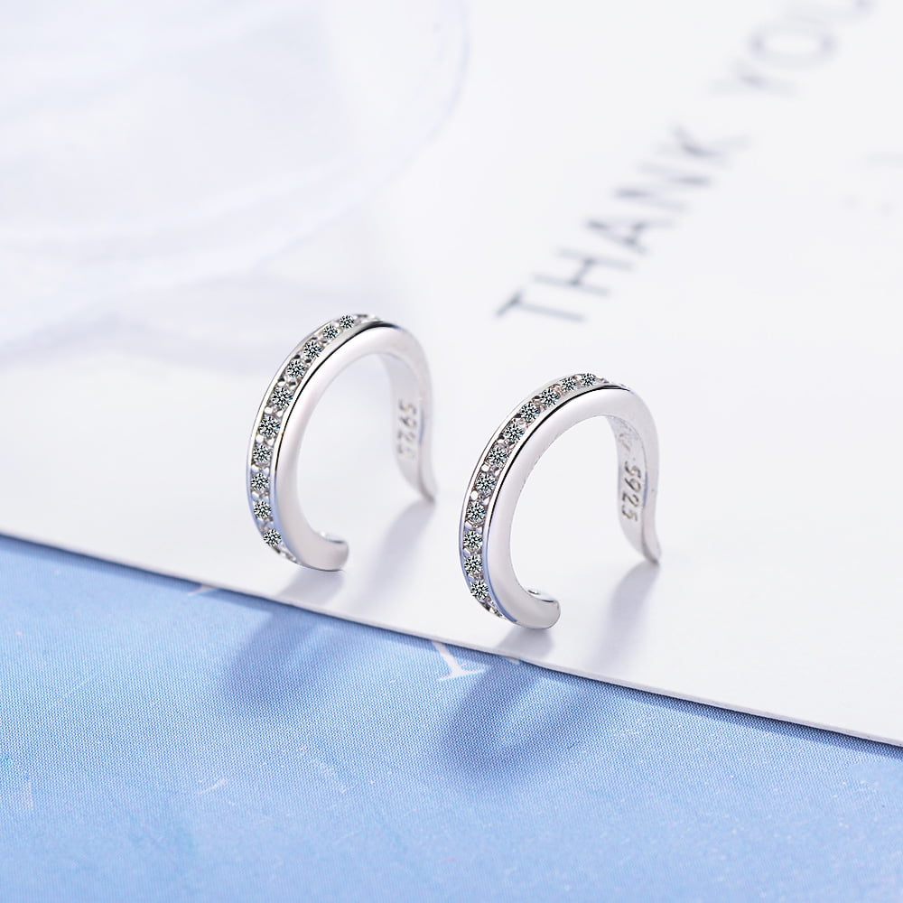 Non-Piercing Ear Clips - Gold & Silver Adjustable Ear Shape Accessories ...