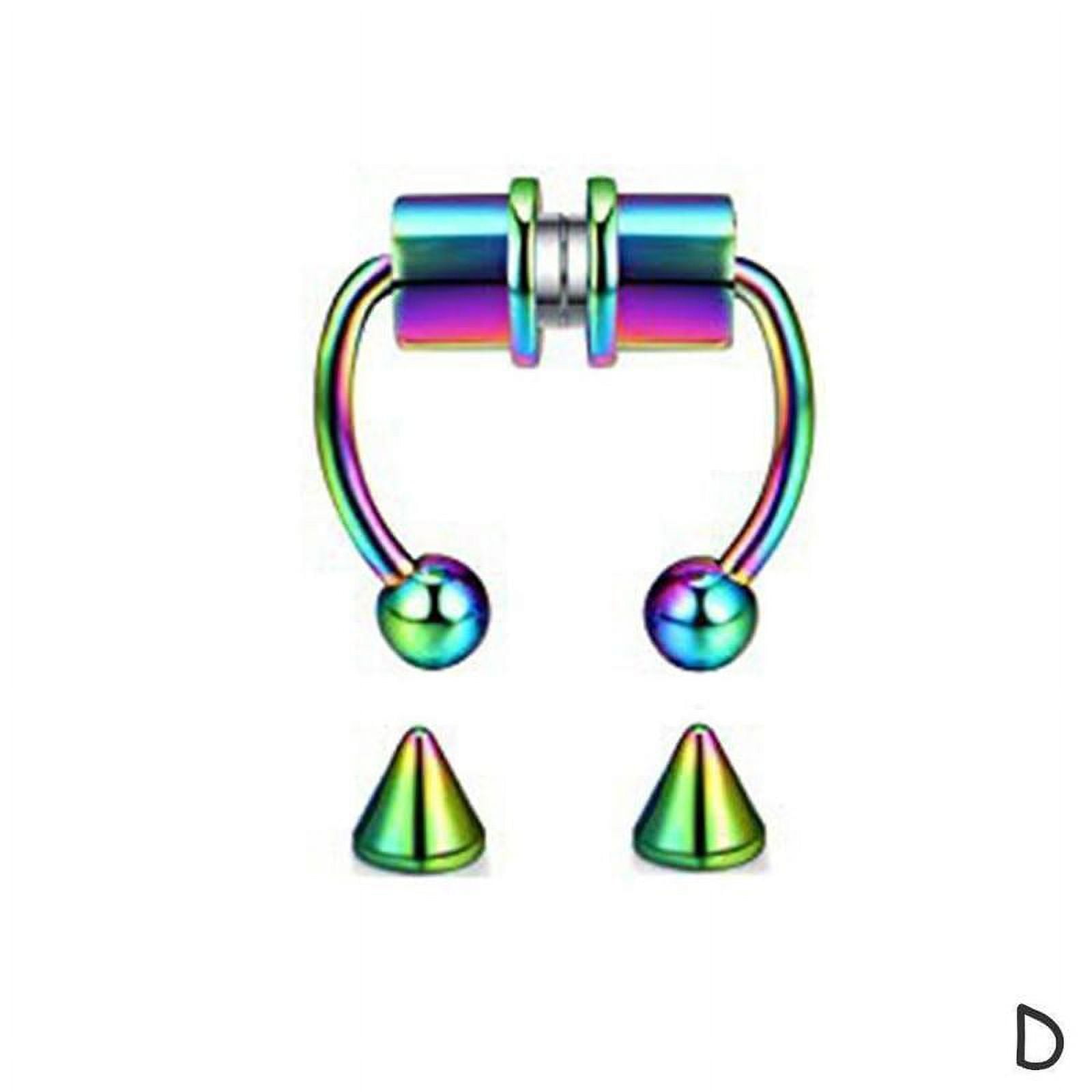 Non-Piercing Magnetic Nose Rings Fake Septum Segment Helix Tragus ...