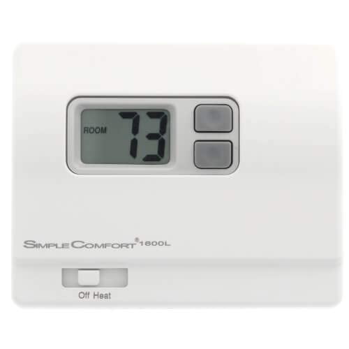 Non-Programmable SimpleComfort Heat Only Thermostat (w/o Fan Switch ...