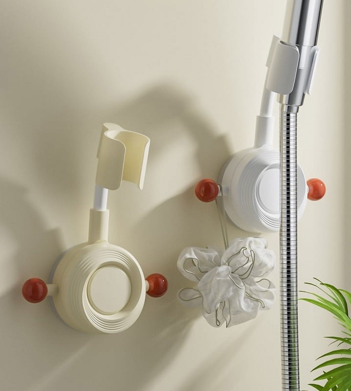 Non Punching Suction Cup Showerhead Bracket, Adjustable and Detachable ...
