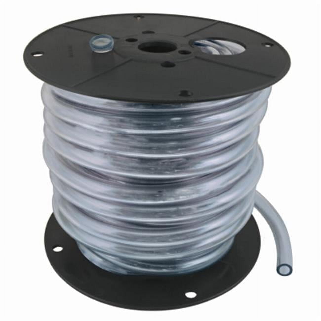 Non-Reinforced Reel Clear Vinyl Tubing - 0.62 x 0.12 in. x 75 ft ...