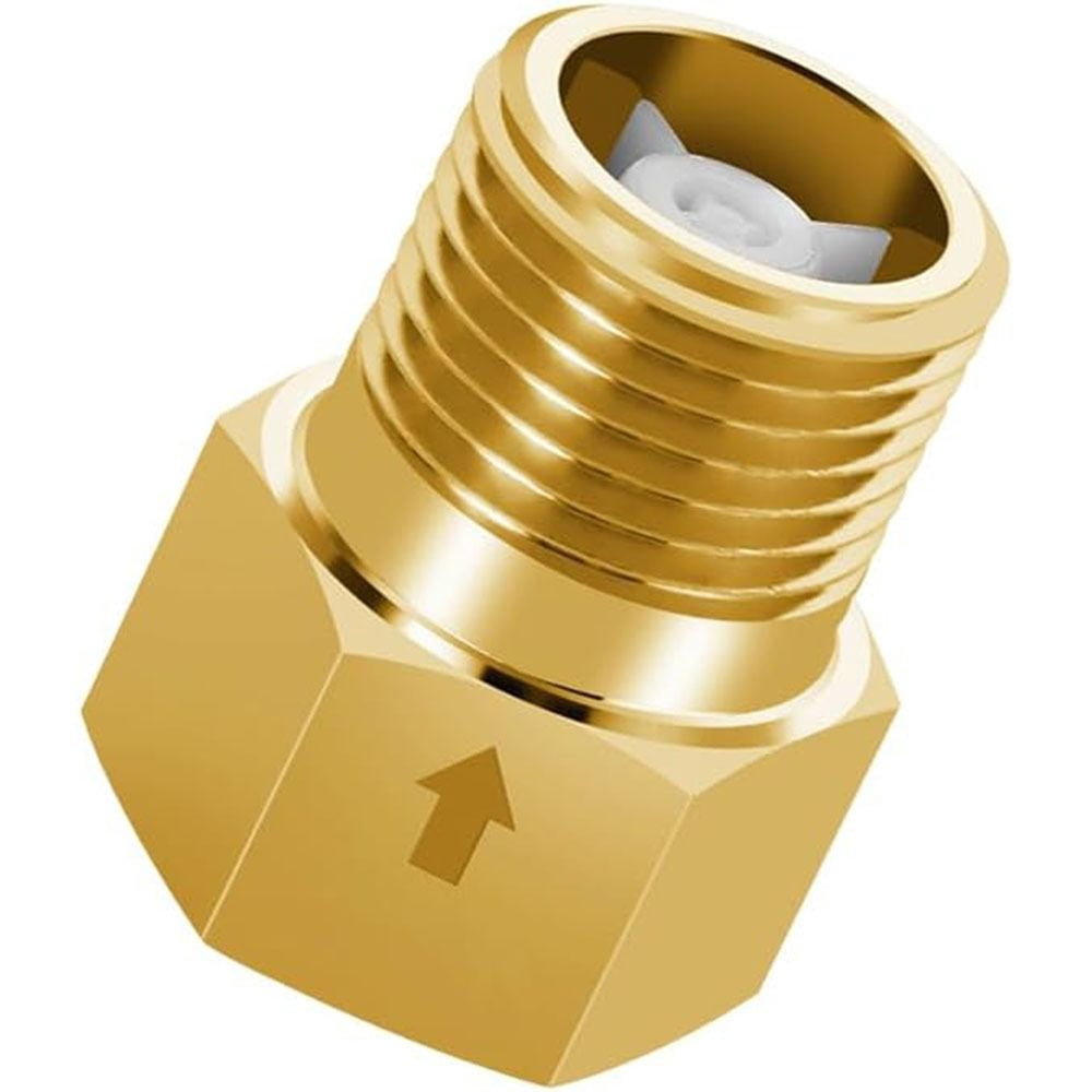 Non Return Gold 1/2" Ozone Resistance Backflow Valve Check Valve Brass ...