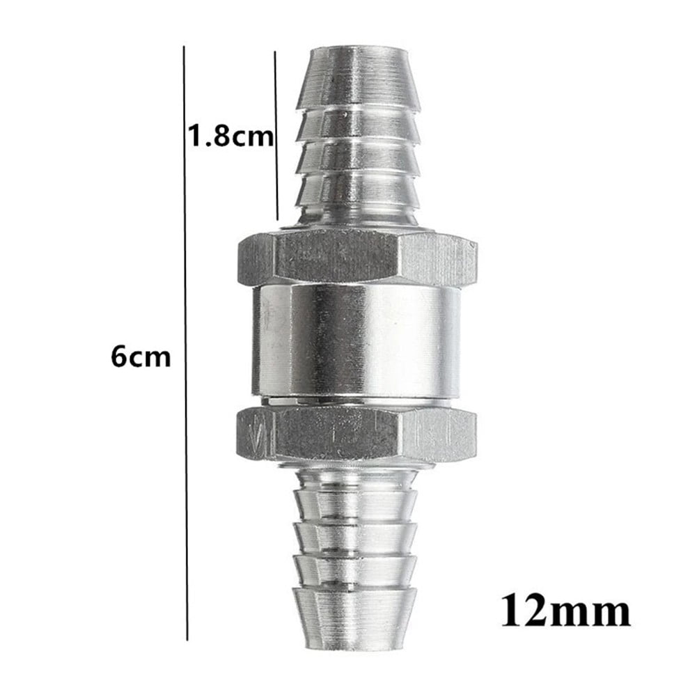 Non Return Valve Single Way Inline 6/8/10/12mm Fuel Air Water Pipe Tube ...