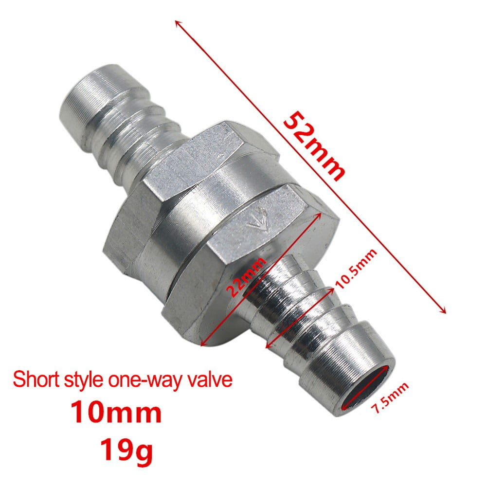 Non Return Valve Single Way Inline 6/8/10/12MM Fuel Air Water Pipe Tube ...