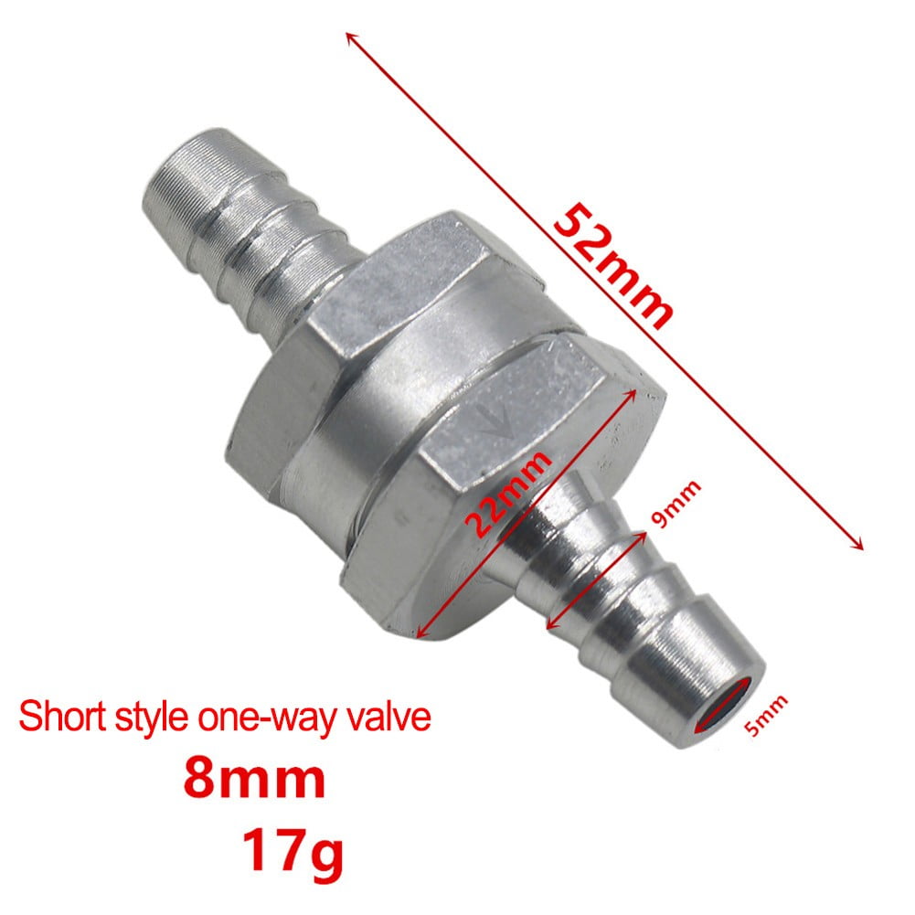 Non Return Valve Single Way Inline 6/8/10/12mm Fuel Air Water Pipe Tube ...
