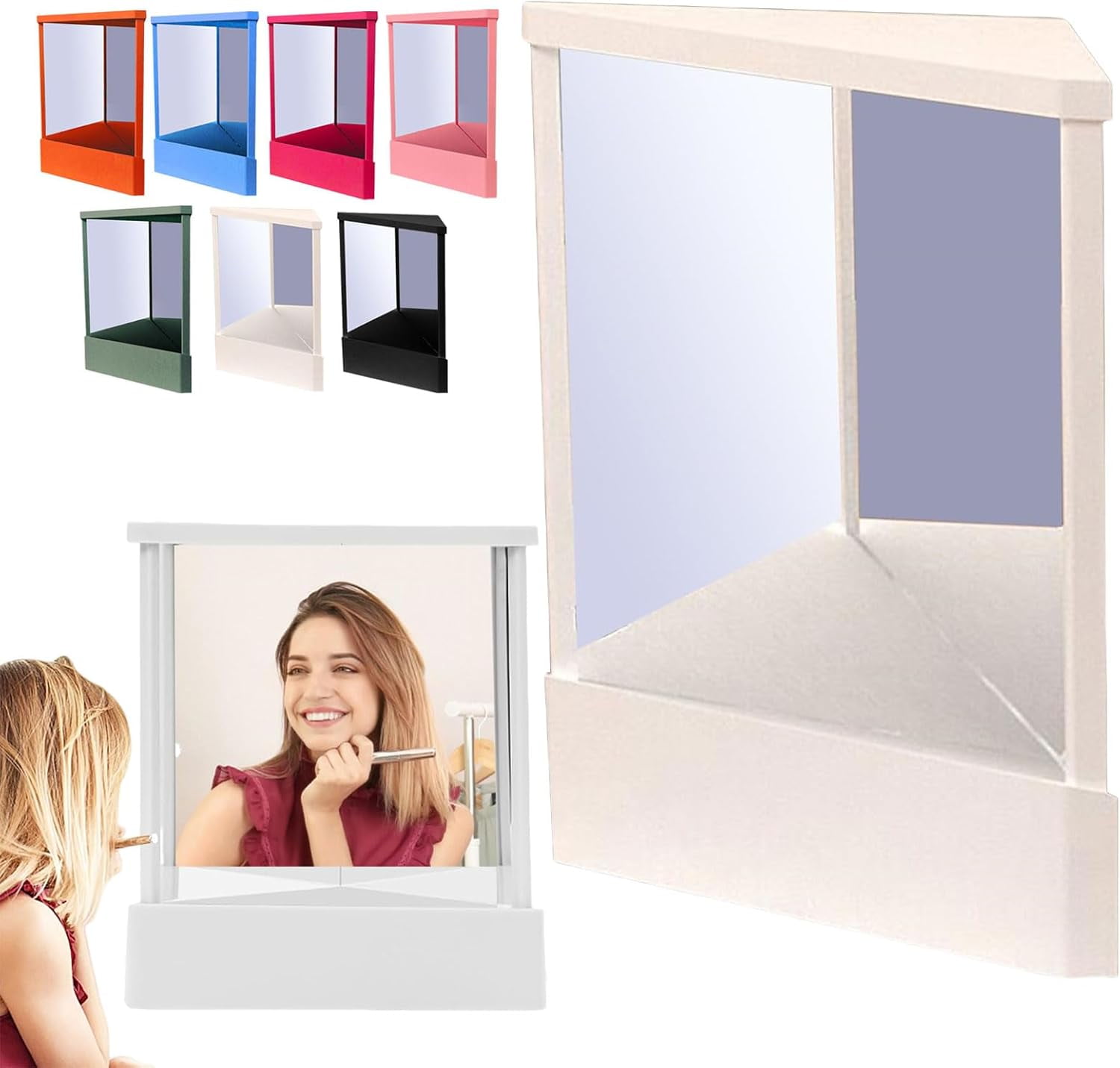 Non-Reversing Mirror, 2025 New True Mirror Non Reversing, Precision Glass Viewing Angle, True ...