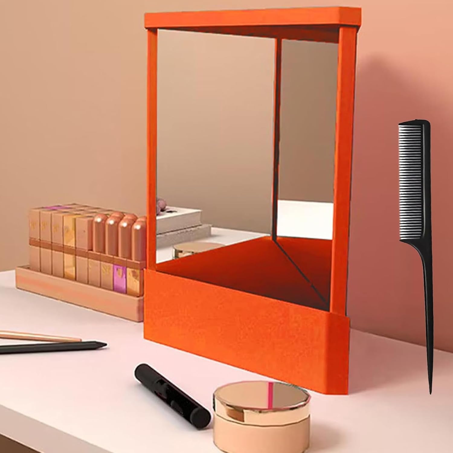 Non-Reversing Mirror, Slim Precision Vanity Makeup Mirror, Precision ...