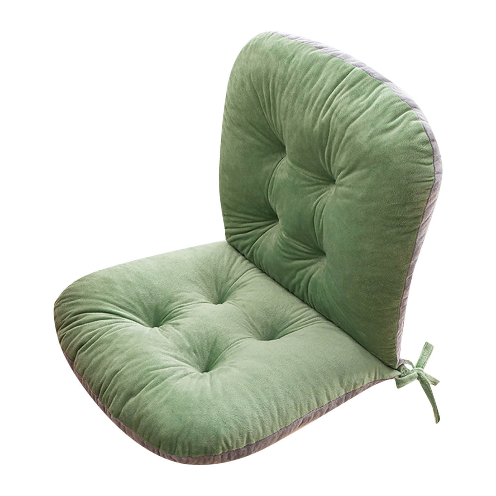 Non Rocking Chair Cushion with Ties Soft Seat Pad and Removable Cover ...