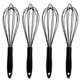 Non-Scratch Cooking Whisks Silicone Whisk set, Non Scatch Coated Whisks ...