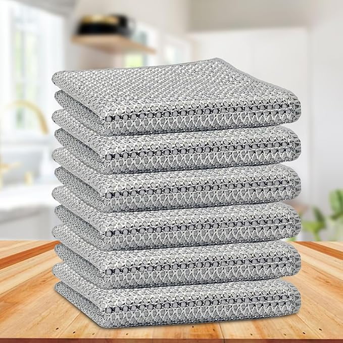 Non Scratch Dish Wash Cloth Scrub Steel Wire Dish Cloth Dishwashing ...