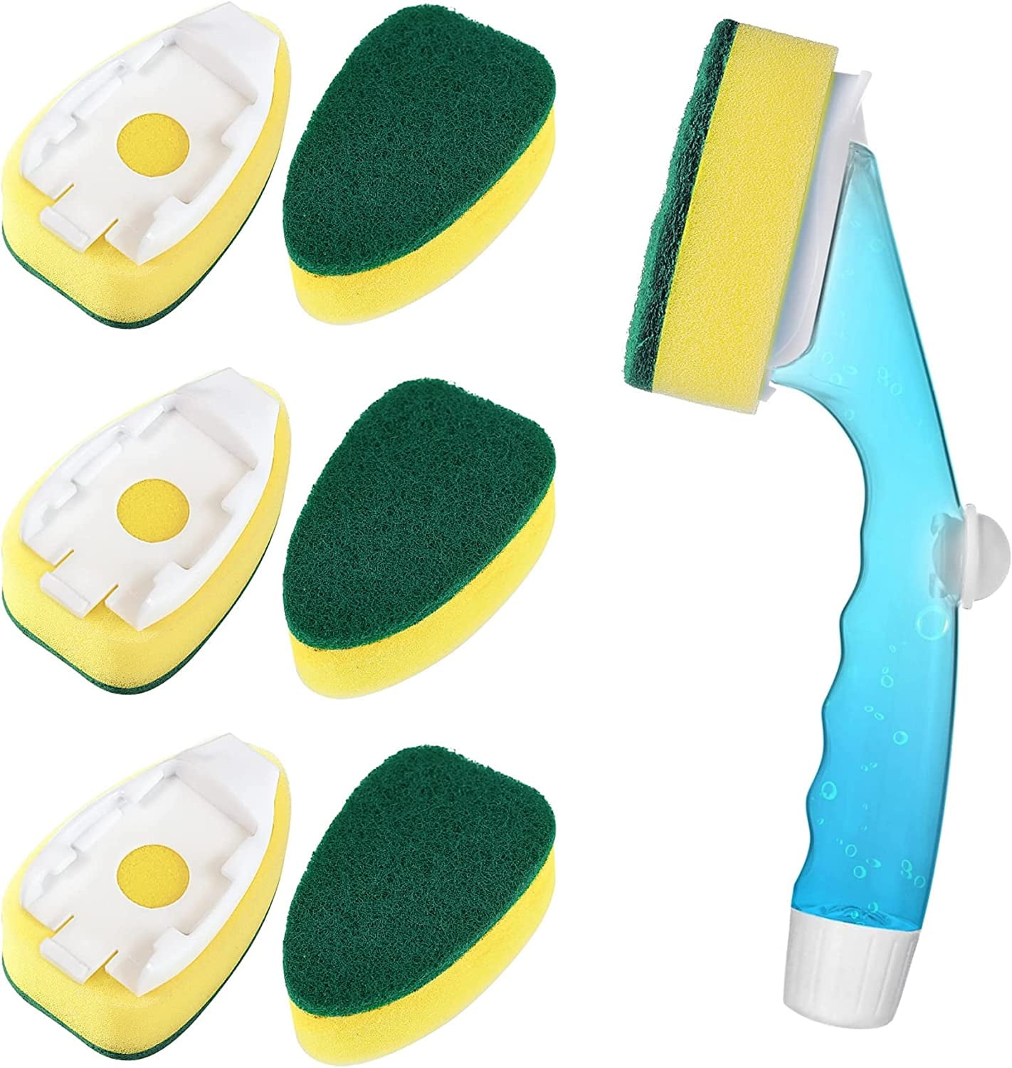 Non Scratch Dishwand Refills Handle, Dish Wand Refill Pack, 6 Heavy ...