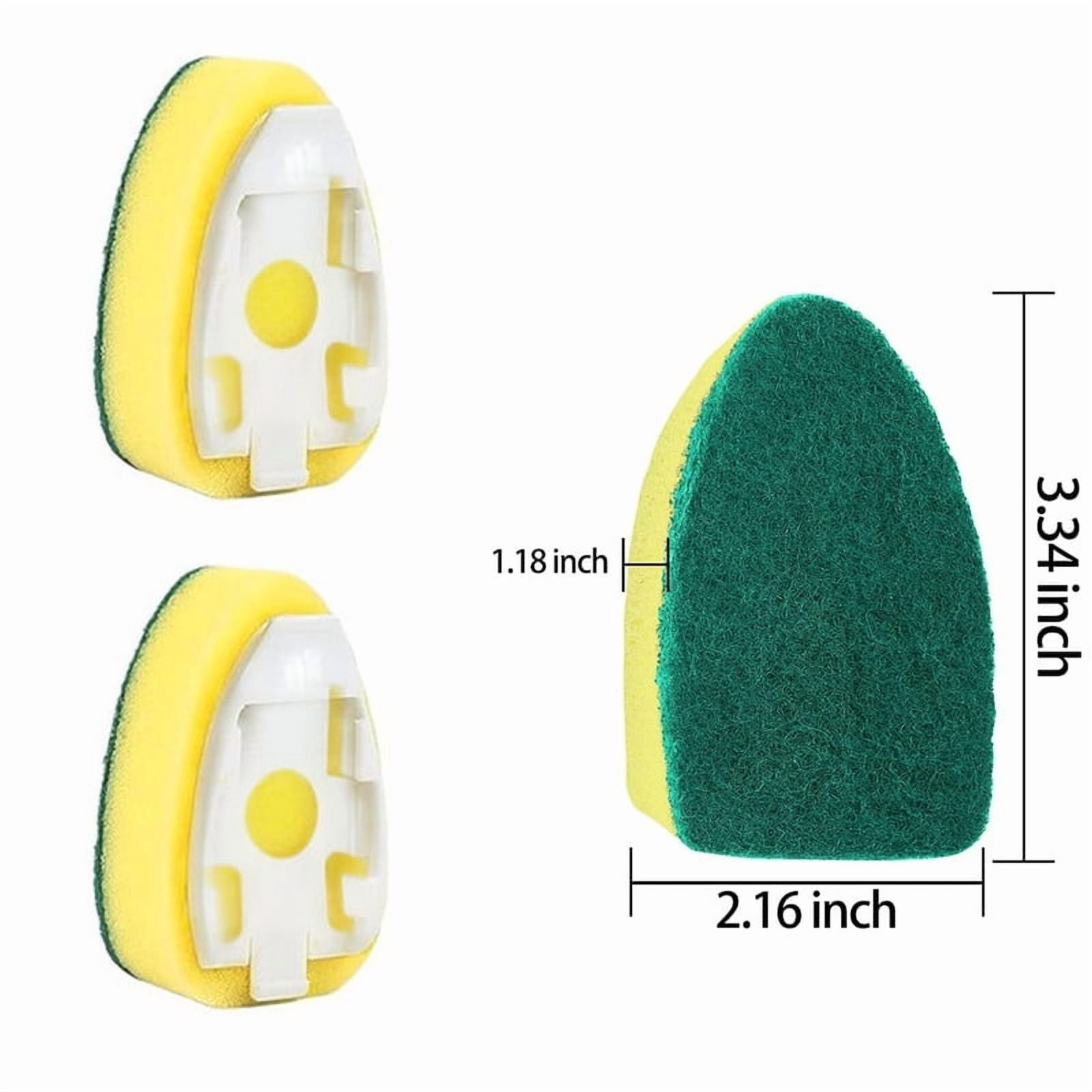 Non Scratch Dishwand Refills Sponge Heads, Heavy Duty Scrub Brush ...