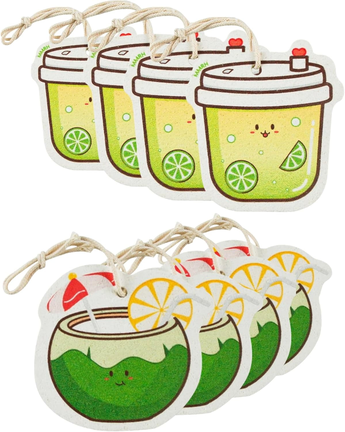 Non-Scratch Sponges with Hanging Rope - Safe for Non-Stick Pans ...