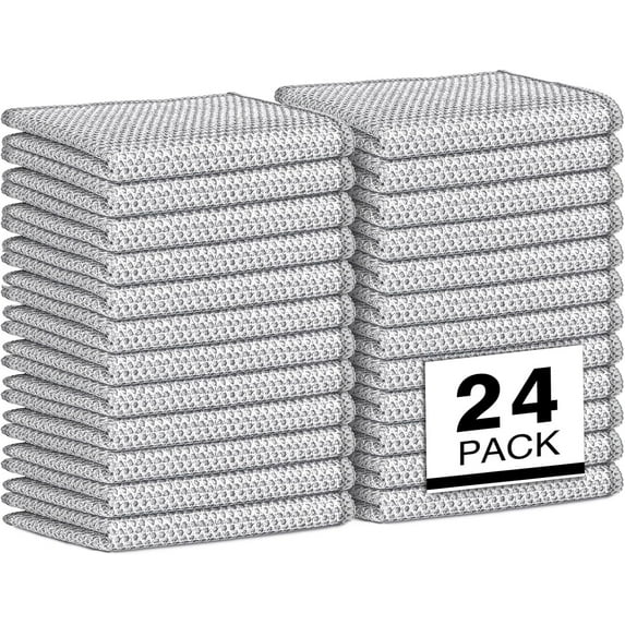 Non Scratch Wire Dishcloth 24PK, Wire Dishwashing Rag for Wet and Dry ...