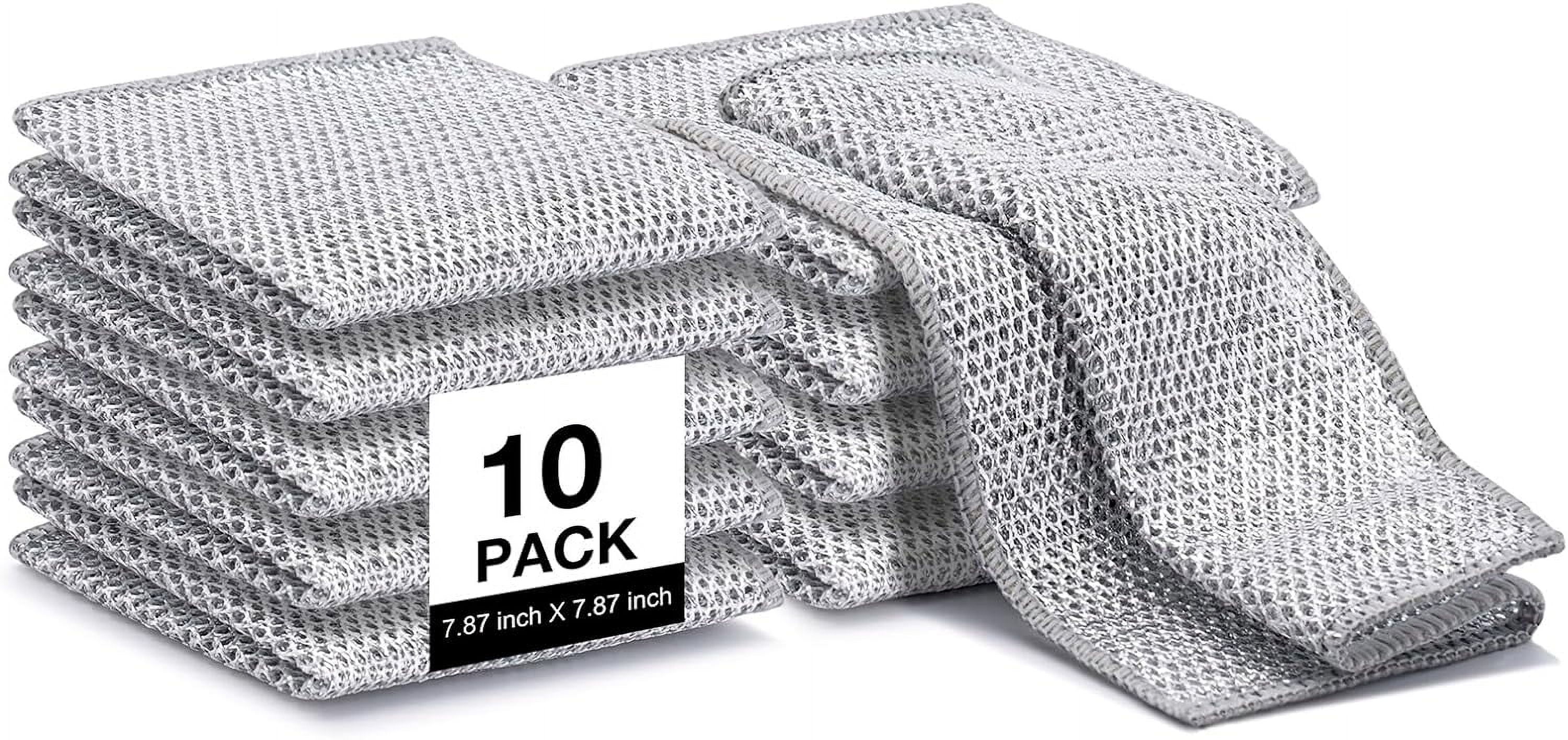 Non Scratch Wire Dishcloth, Multipurpose Wire Dishwashing Rag for Wet ...
