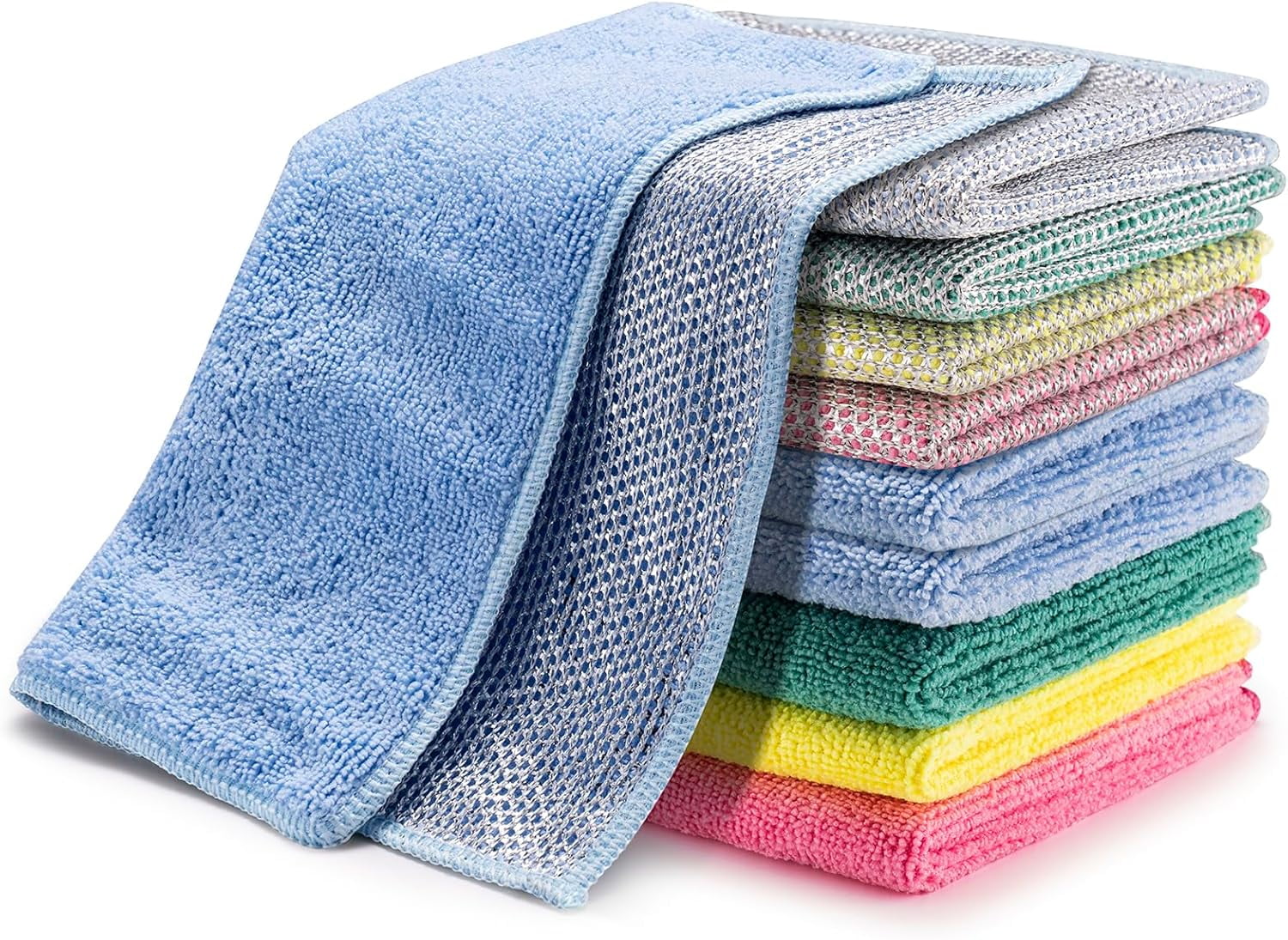 Non Scratch Wire Dishcloth, Multipurpose Wire Dishwashing Rag for Wet ...