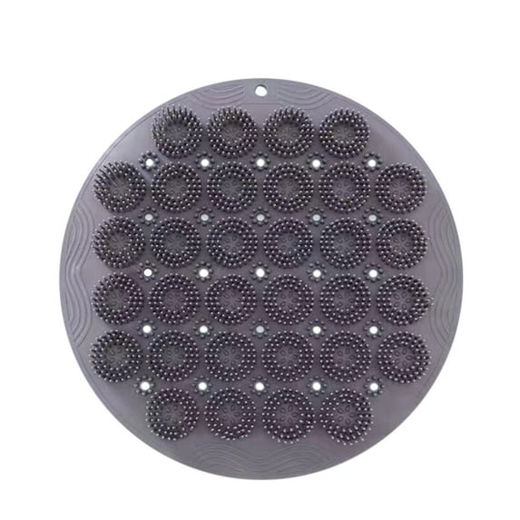 Non Shower Bath Mat with Suction Cups and Drain Holes Cuttable Design ...