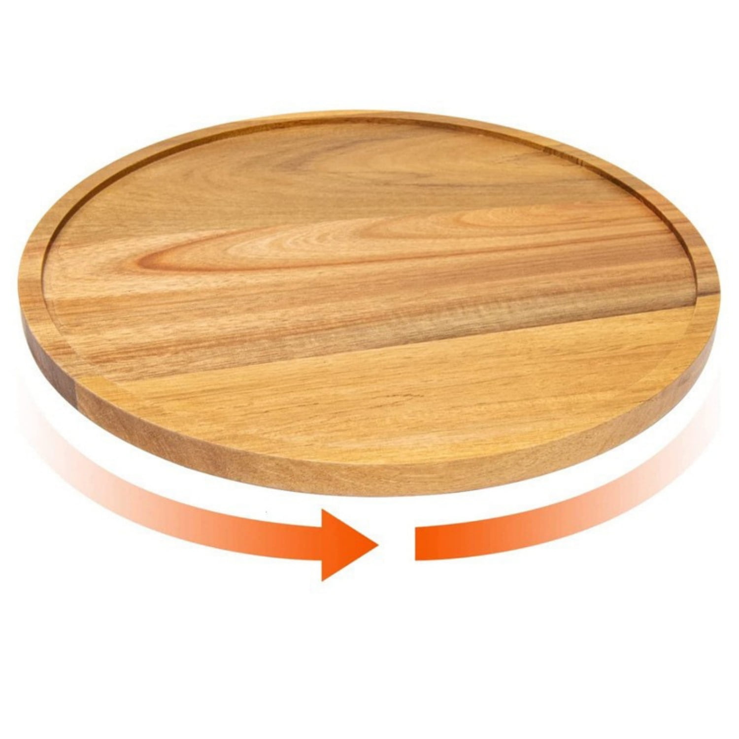 Non-Skid Bamboo Turntable Organizer,10 inch Lazy Susan Organizer,Home ...