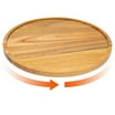 Rotating Trays for Table,12 inch Bamboo Rotating Spice Rack,Wooden ...