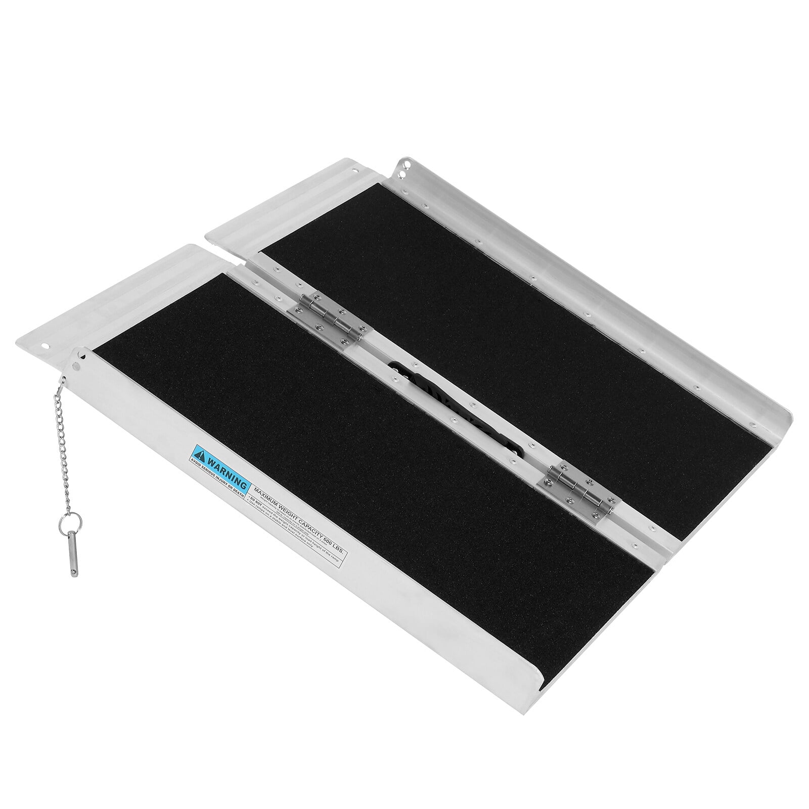 Non-Skid Foldable Wheelchair Ramp 2FT, Threshold Ramp with a Non-Slip ...