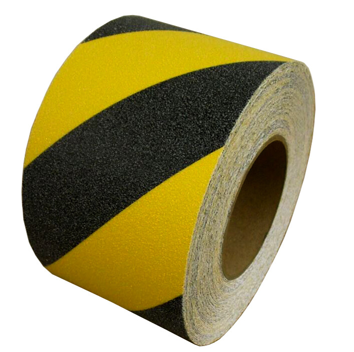 Non Skid Safety Way 60 Grit Anti SlipTraction Tape BLACK/YELLOW 3"X 20Y ...