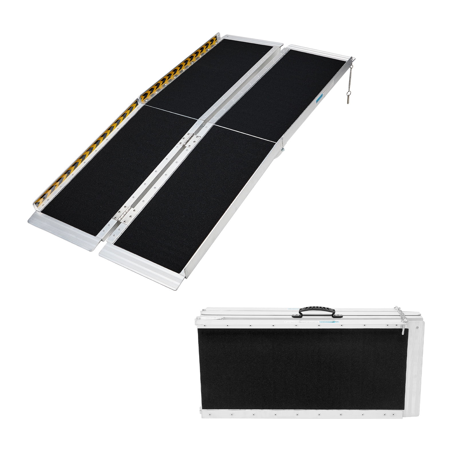 Non-Skid Traction Folding Aluminum Wheelchair Ramp Scooter Mobility ...