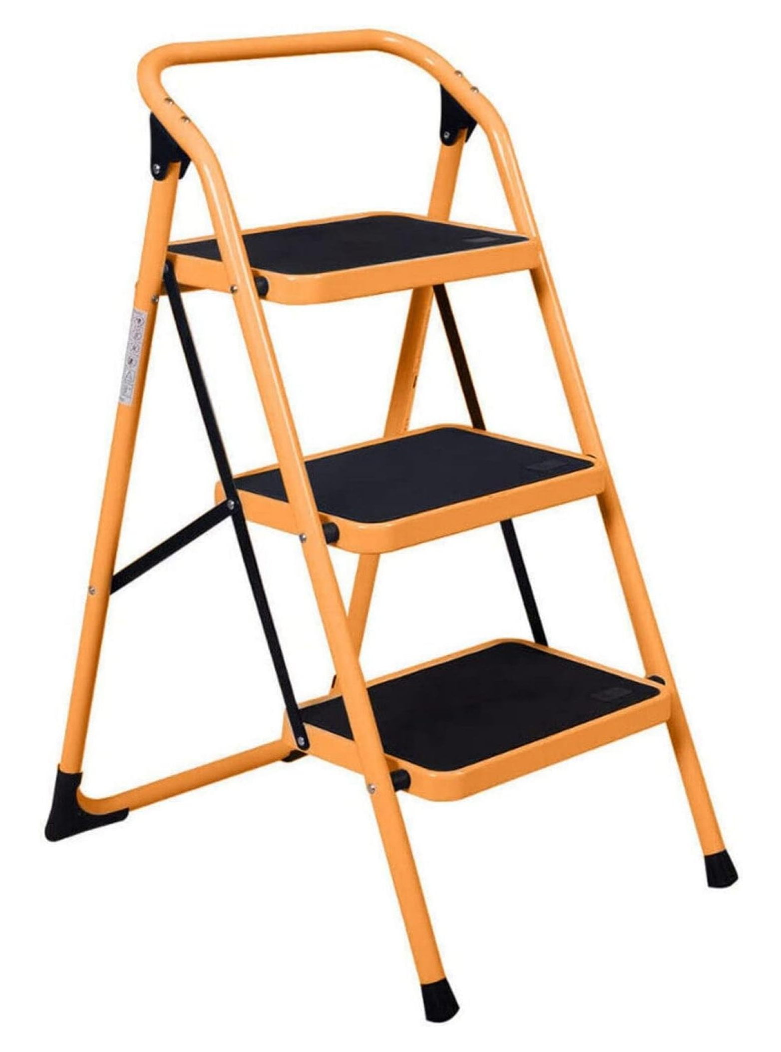 Non Slip 3 Steps Ladder Stool Folding Ladder Safety Tread Kitchen Home ...
