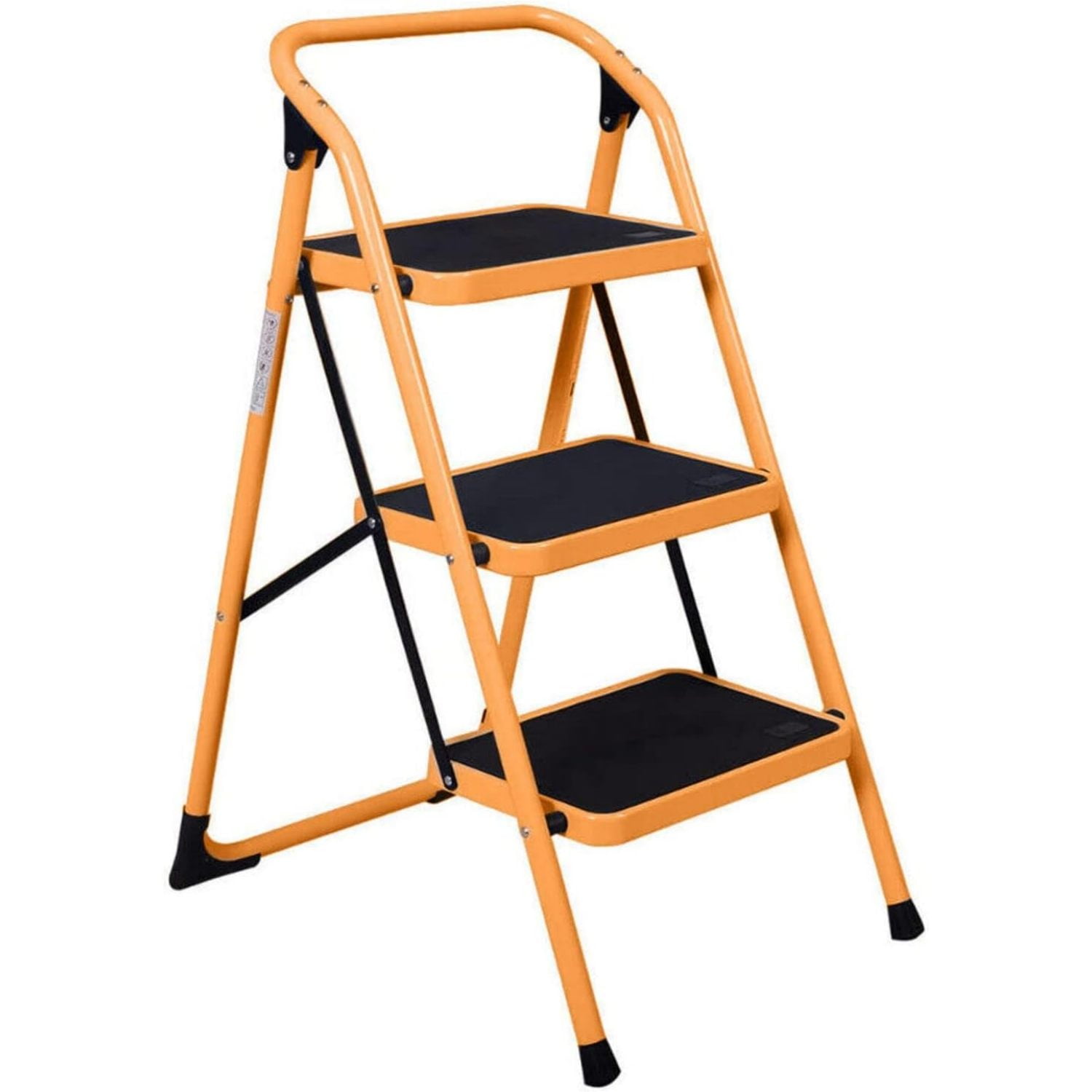Non Slip 3 Steps Ladder Stool Folding Ladder Safety Tread Kitchen Home ...