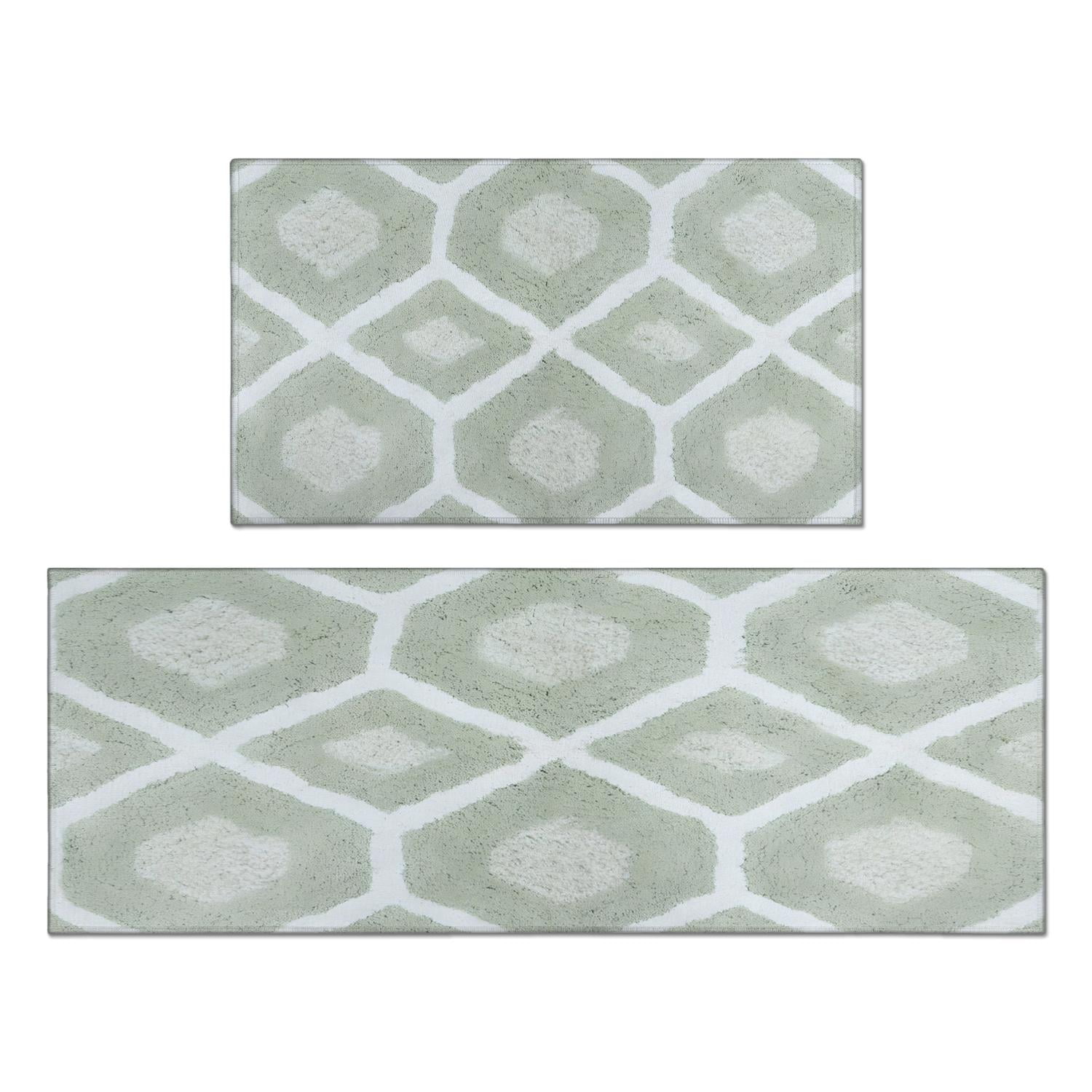Non-Slip & Anti-Fatigue Kitchen Mat Set in Stone Gray – Absorbent Mats ...
