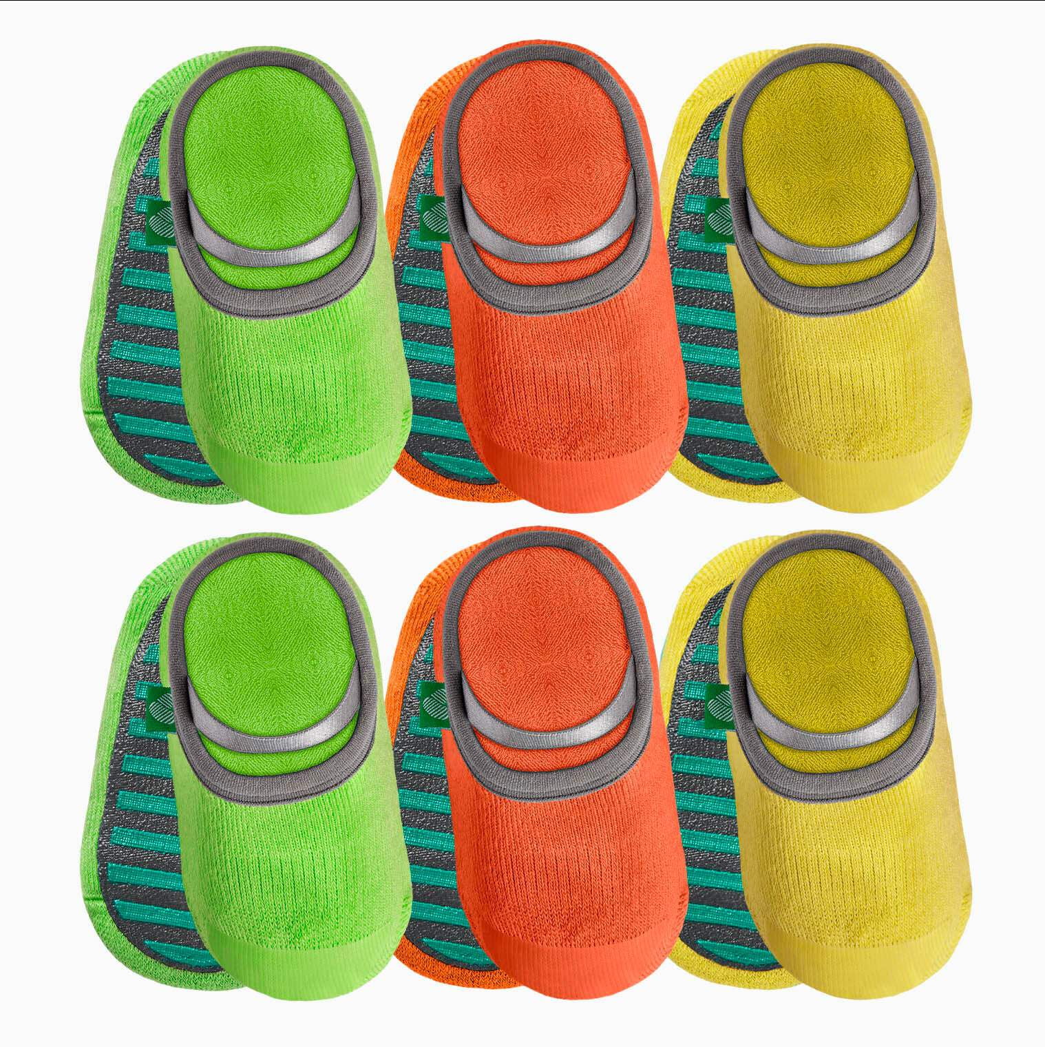 Non-Slip Baby Socks | Big Adventures 6-Pack - Walmart Business Supplies