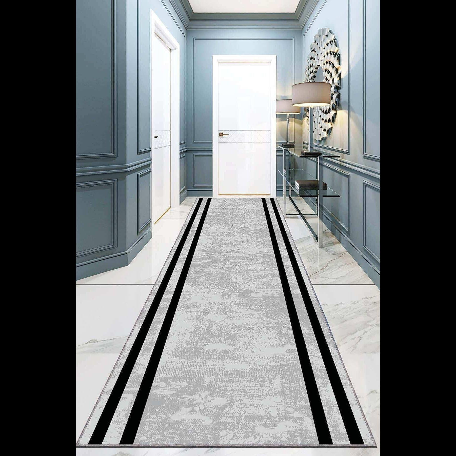 Non-Slip Base Roller Runner Gray Black Edge - Walmart.com