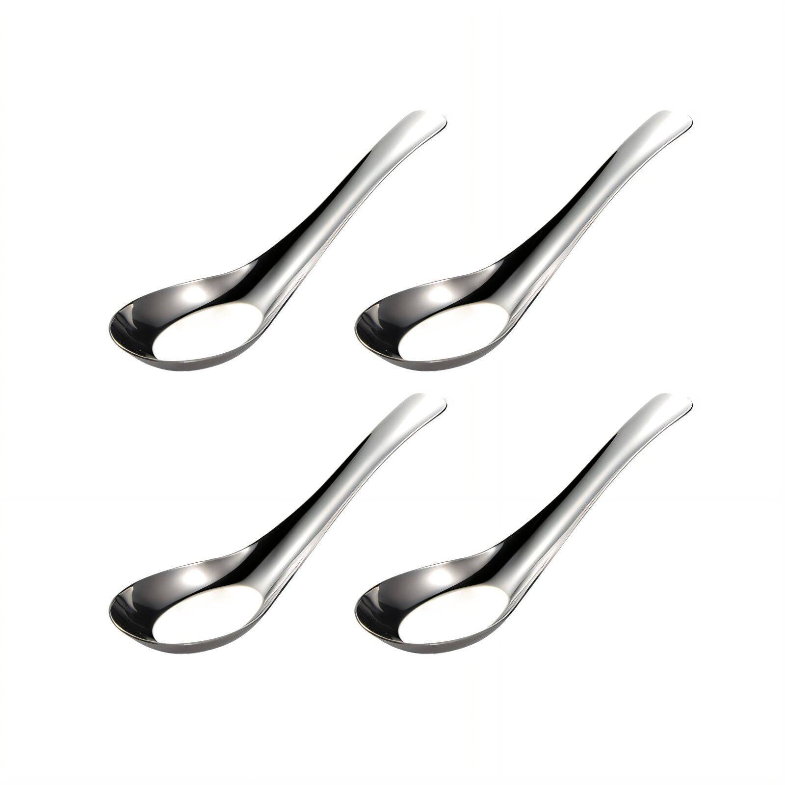 Non-Slip Base for Stability Soup Spoon Glossy & Matte Finish for ...