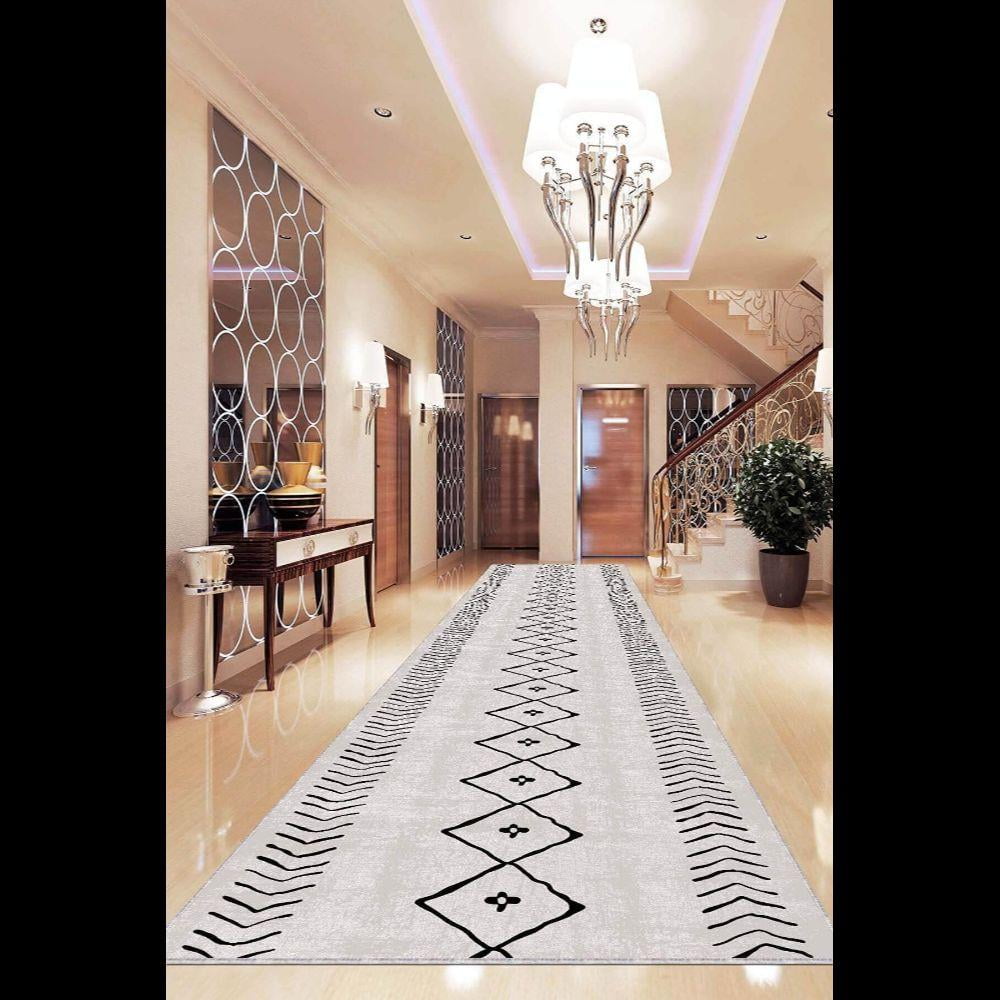 Non-Slip Based Roller Runner Morocco Beige - Walmart.com