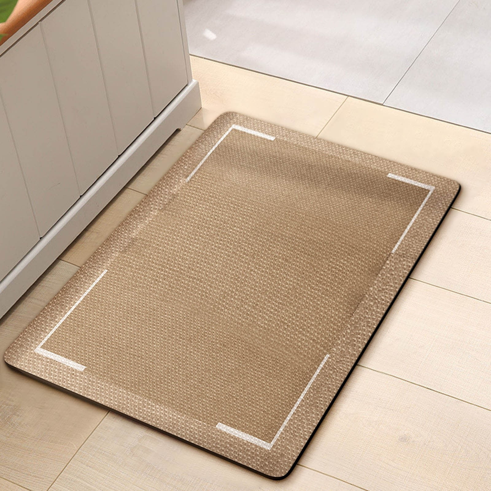 Non Slip Bathroom Entrance Mat, Water Absorbent Foot Mat, Durable ...