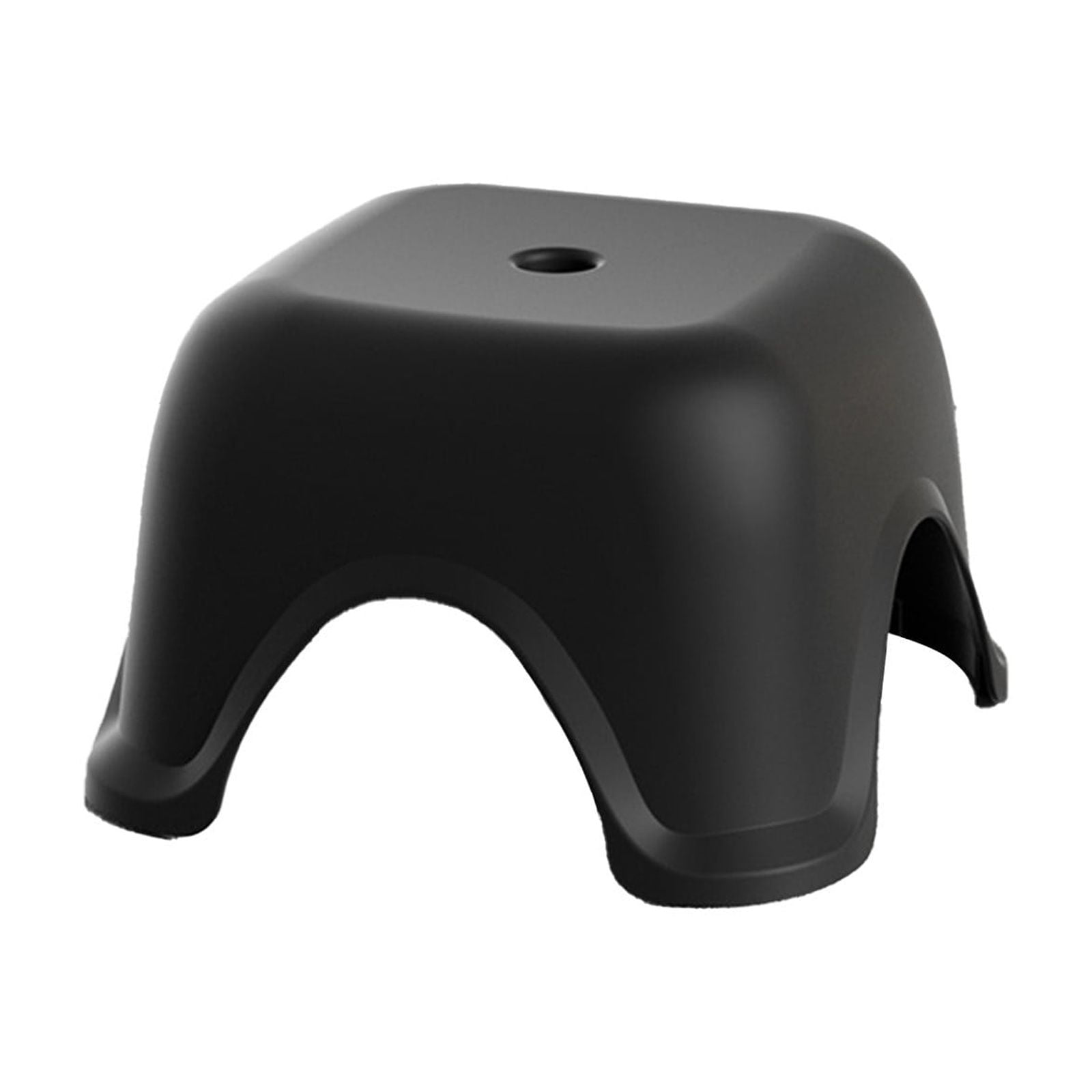 Non-Slip Bathroom Stool 9.5x9.5x6In, Shower Step Stool, Curved Leg ...
