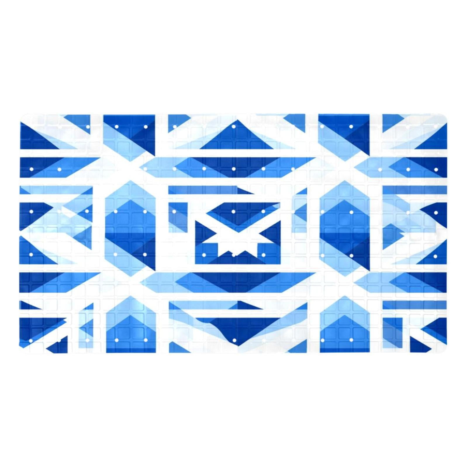 Non-Slip Bathtub Mats Blue White Israel Flag Prints Soft Bath Tub ...