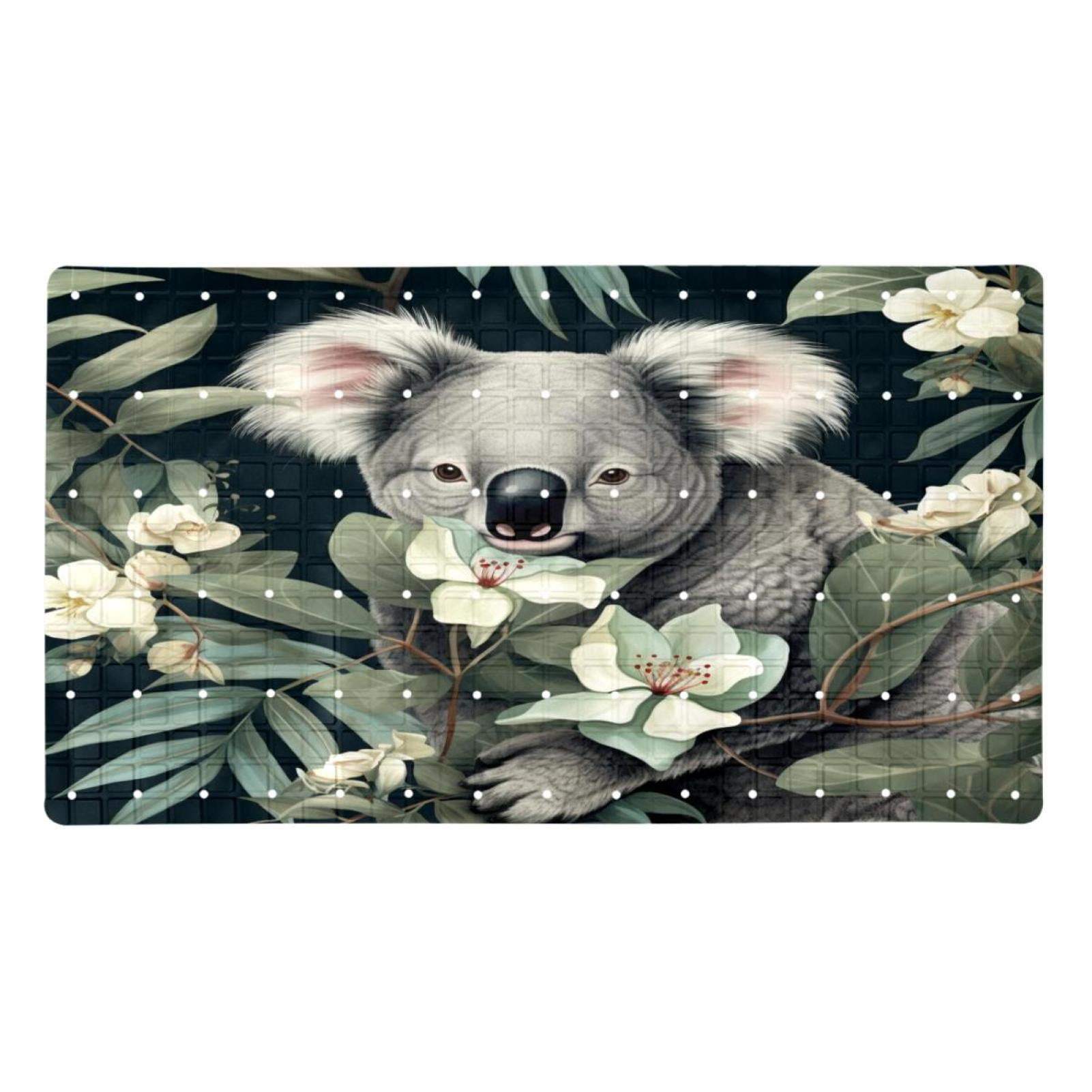Non-Slip Bathtub Mats Koala Baby Animal Prints Soft Bath Tub Bathroom ...