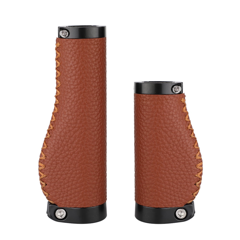 Non-Slip Bike Handle Grips PVC Microfiber Leather Ergonomic Hand-Sewn ...
