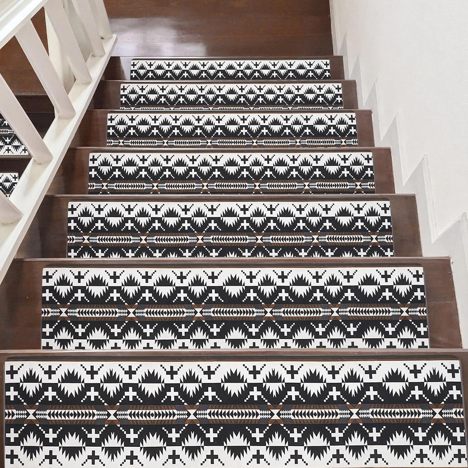 Non Slip Carpet Stair Treads for Wooden Steps Indoor, 7 Pack Stair ...